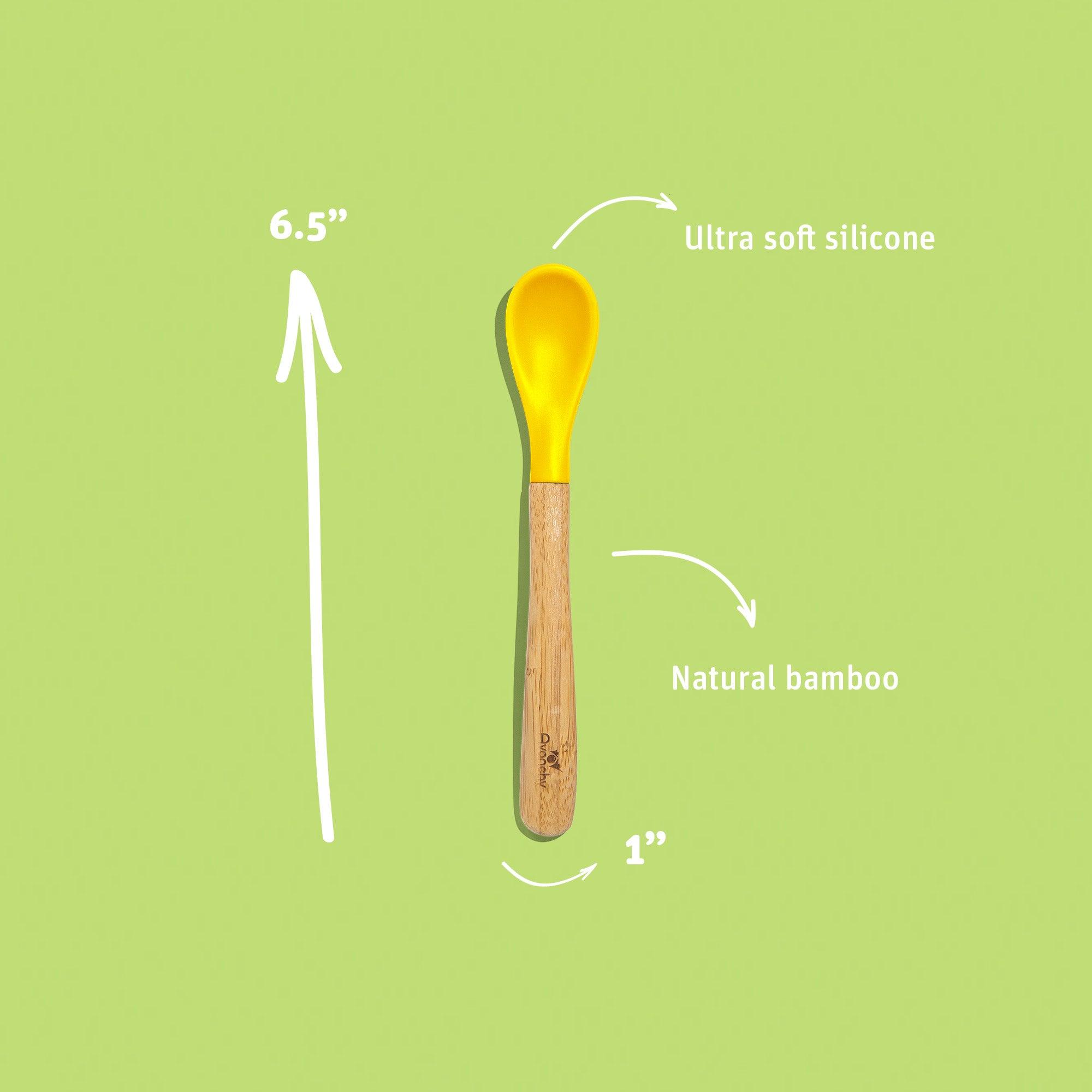 Avanchy | Bamboo Infant Spoons: Long handles for Parent-Led Feeding ...