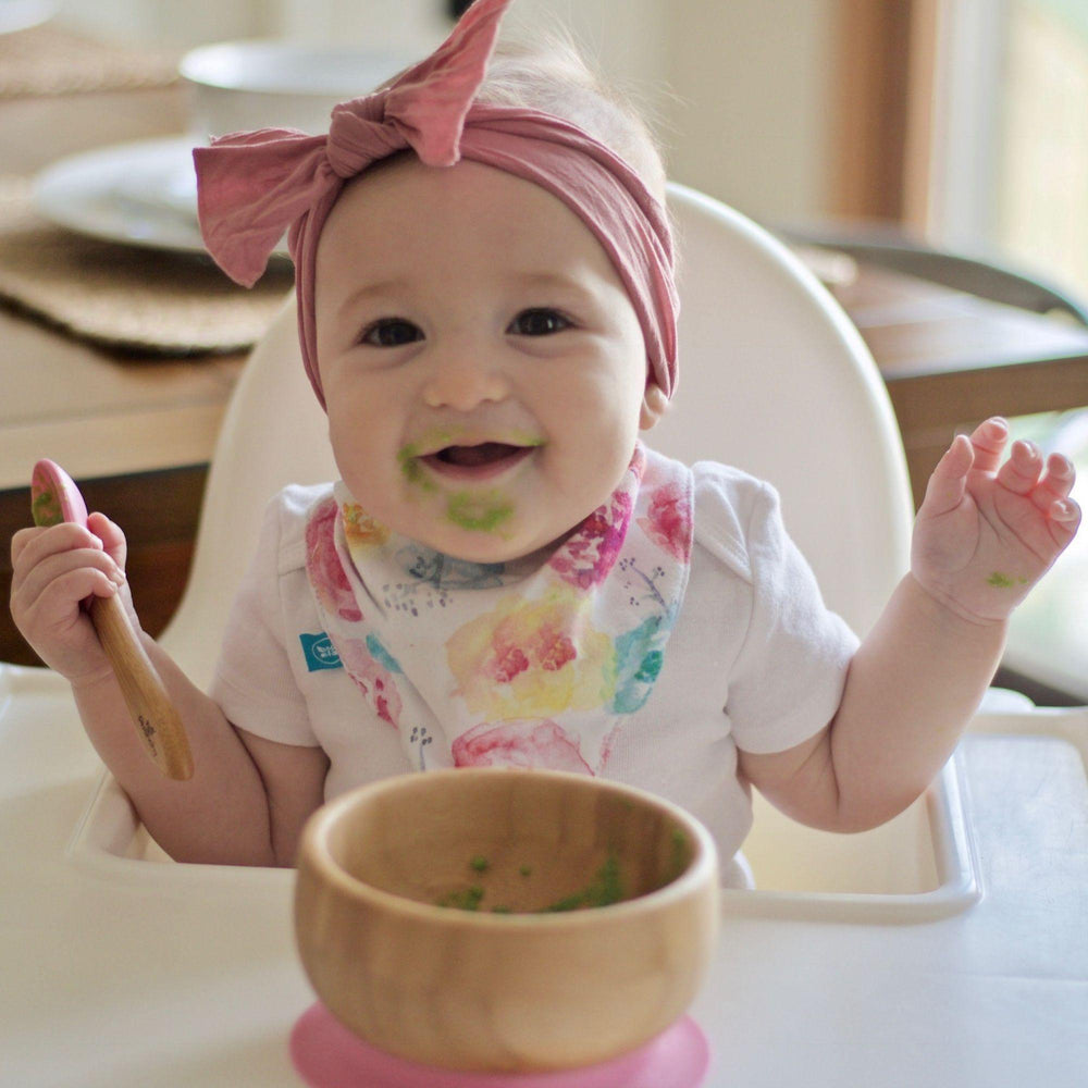 Avanchy | Bamboo Baby Spoons - BLW Infant Self Feeding Single Spoon